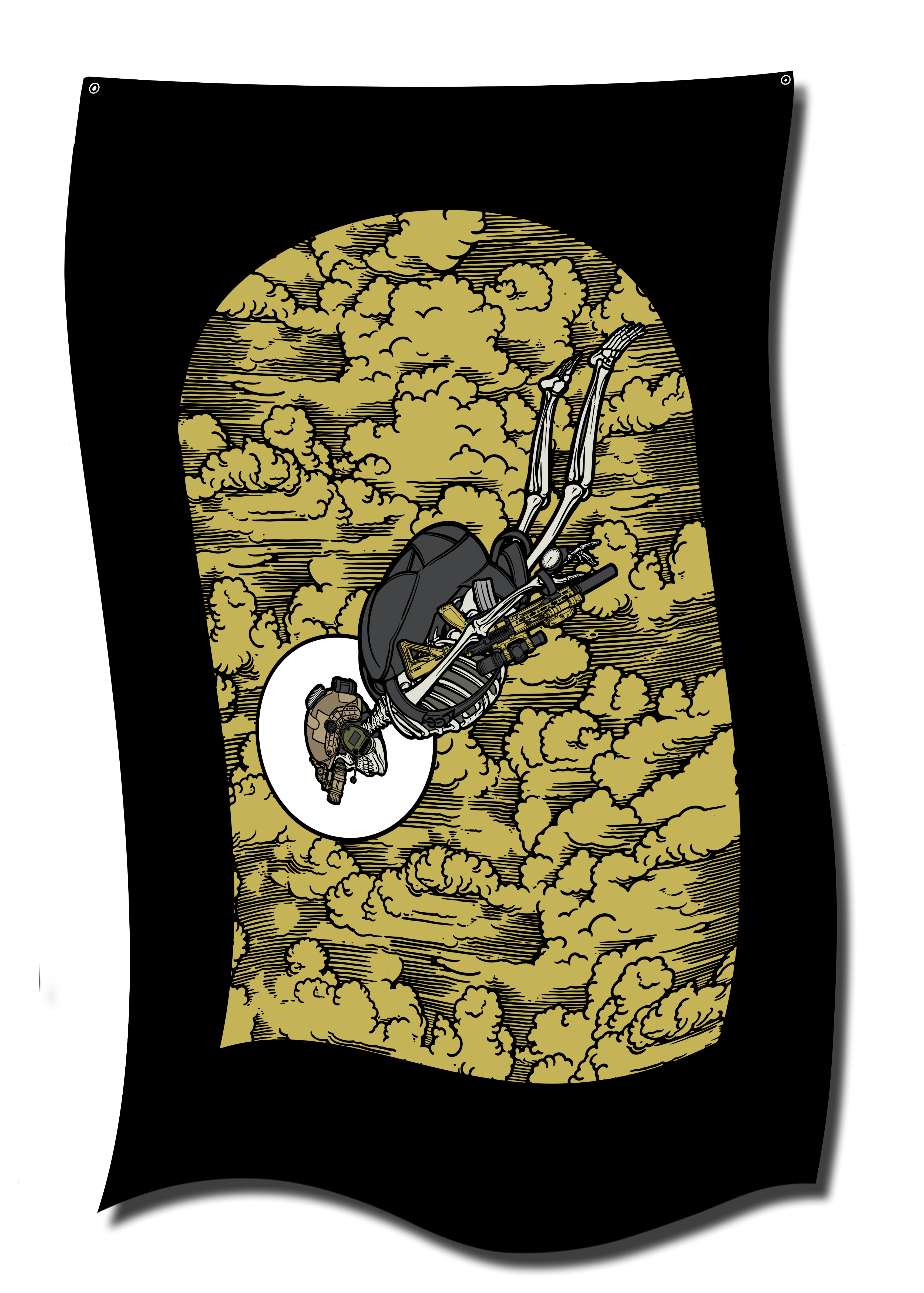 VETBOOGIE HIGH ANGLE SKELLY - FLAG – Cleared Hot